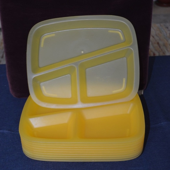 Vintage Divided Plates | Dining | Vintage Heavy Duty Divided Plate Of4 ...